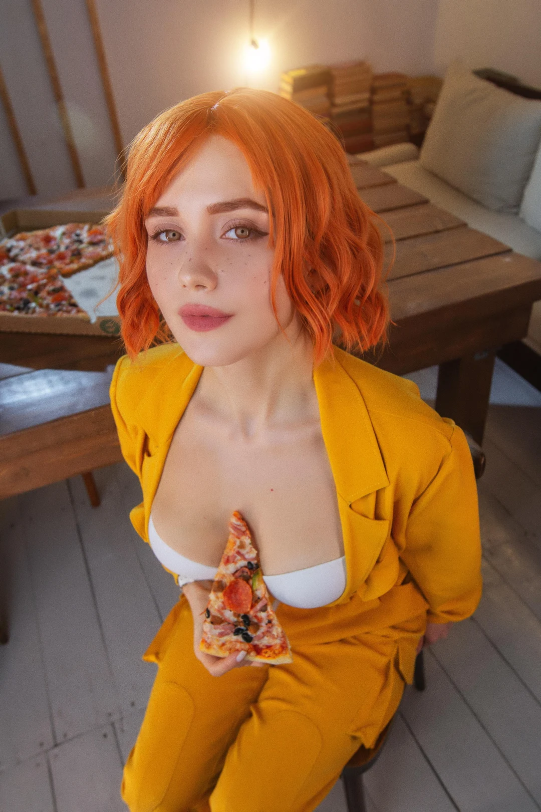 April O’Neil is ready for a pizza date with you! Wanna be her Valentine? Cosplay by me (JyuSan ...