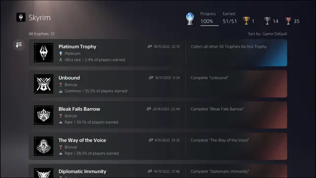 Finally. First time platinuming Skyrim on any platform. | Scrolller