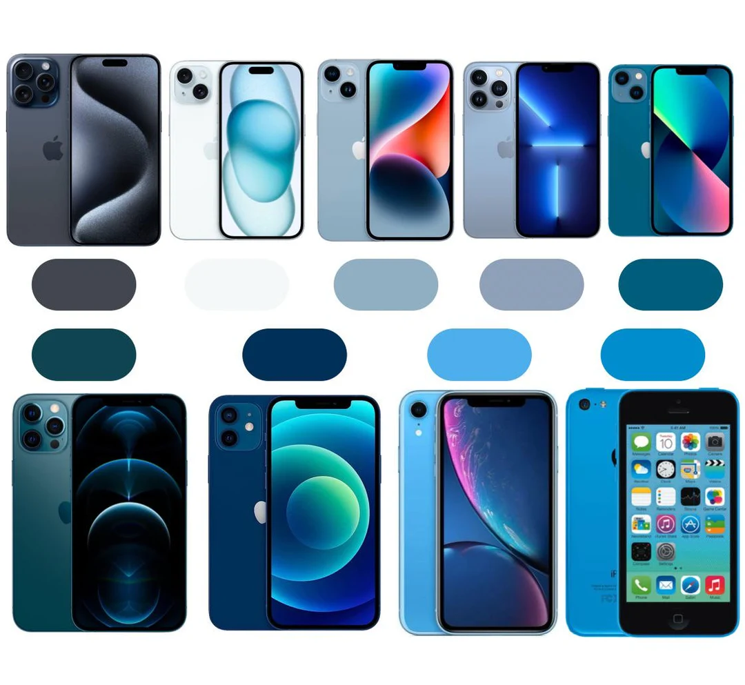 THE ULTIMATE BLUE IPHONE COMPARISON | Scrolller