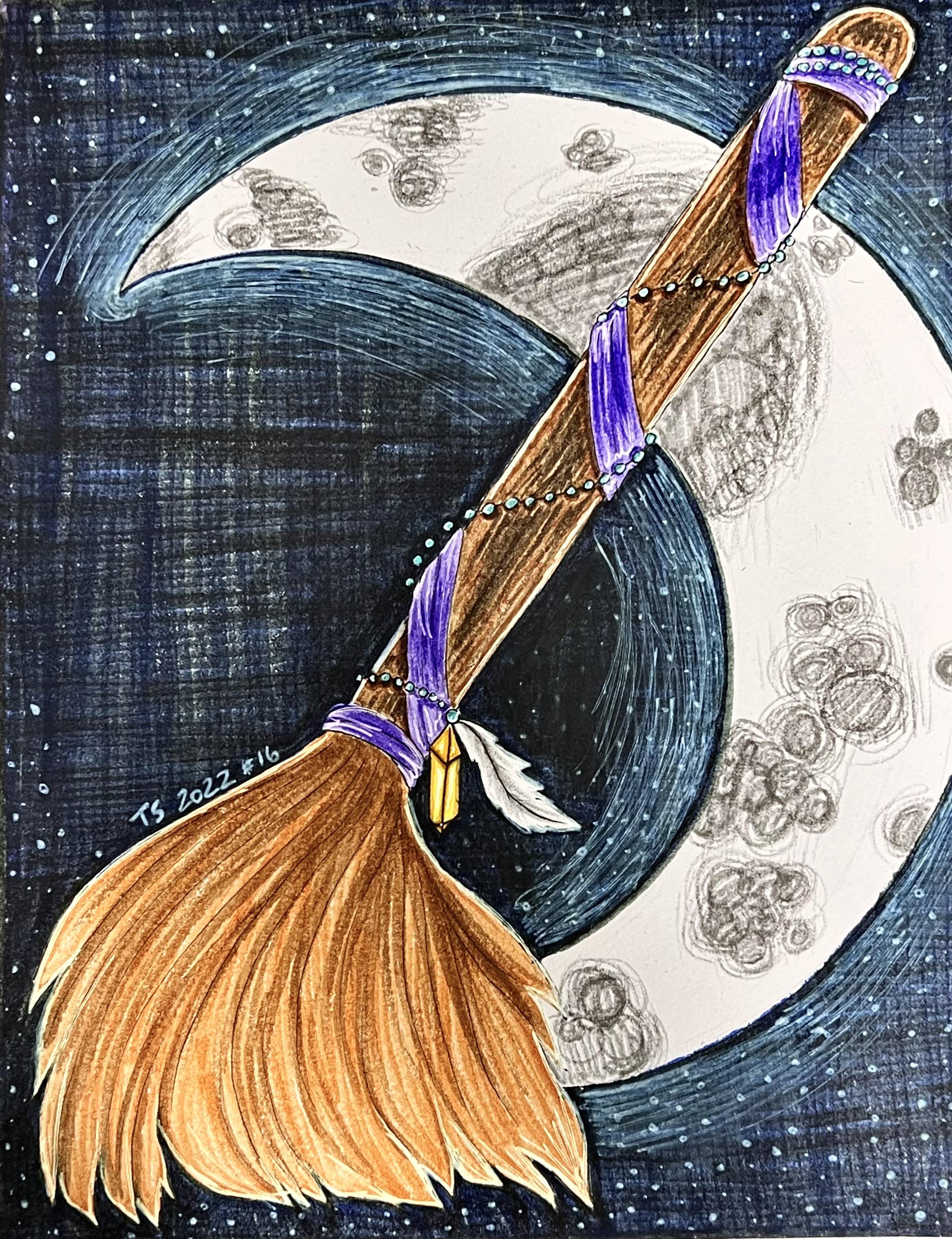 Broom by me, marker on paper, 2022 | Scrolller