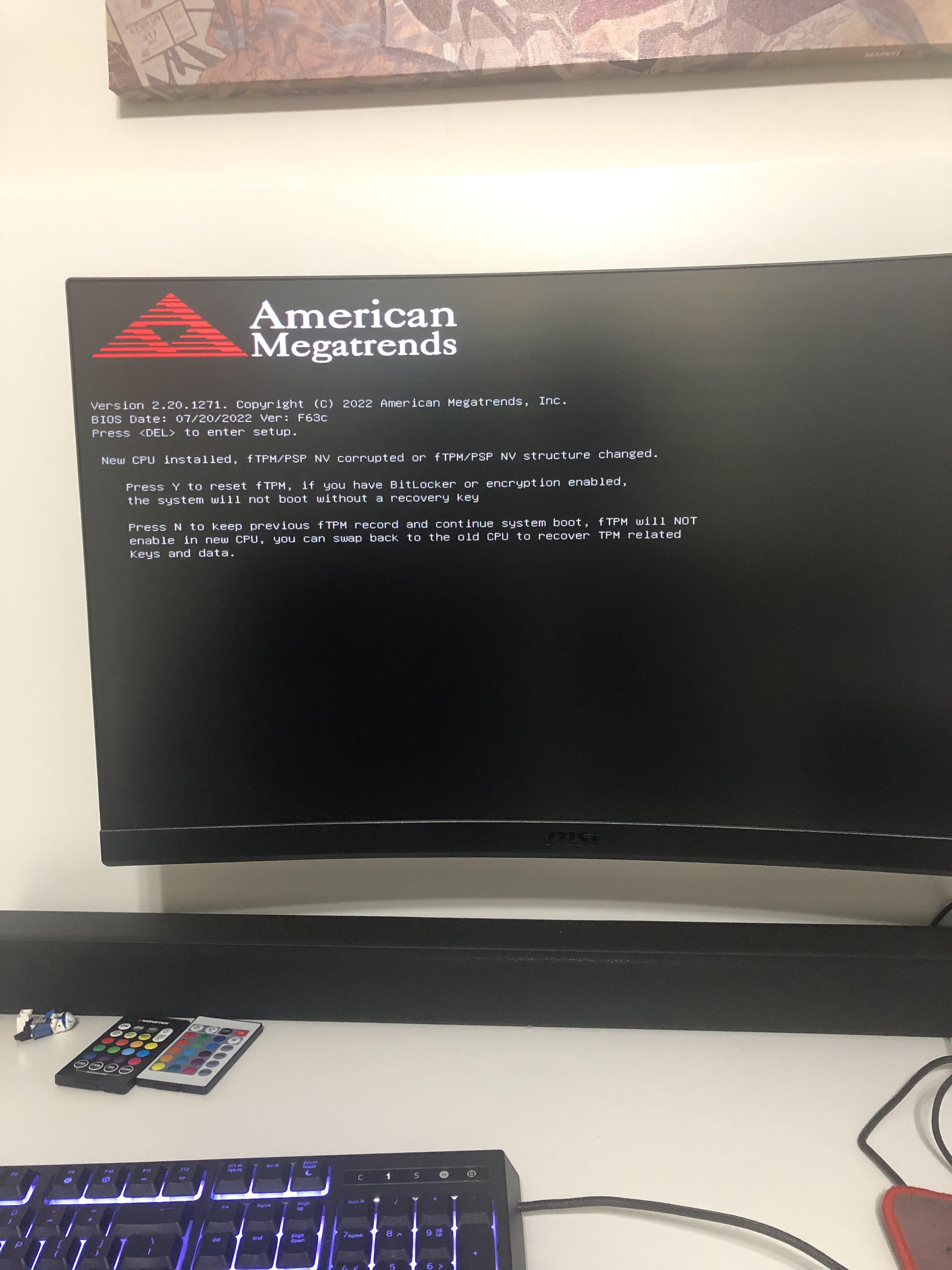 Updated BIOS so i can put my new 5600X in, got this | Scrolller