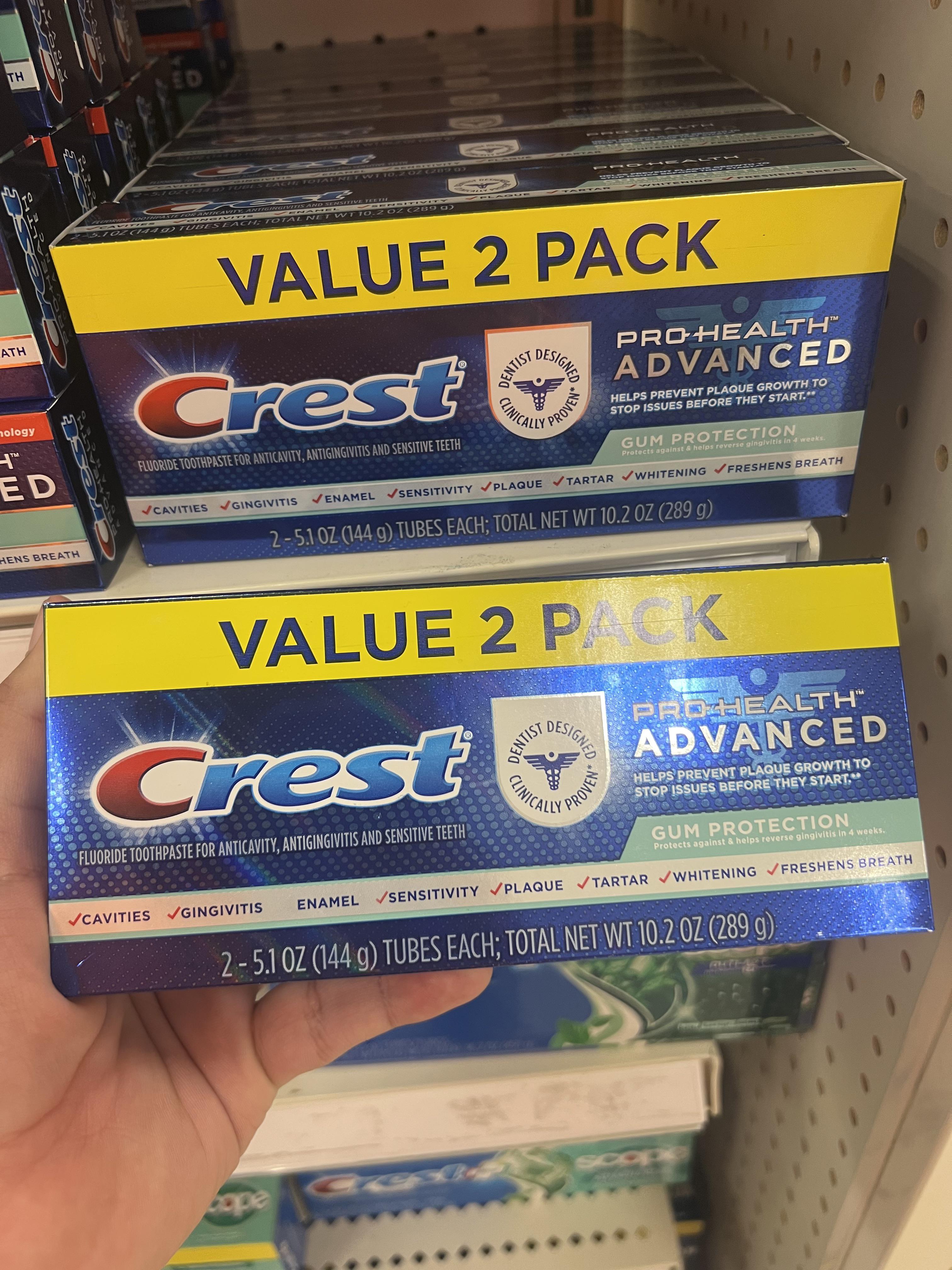 Crest advance pack doesn’t have check mark by Enamel | Scrolller