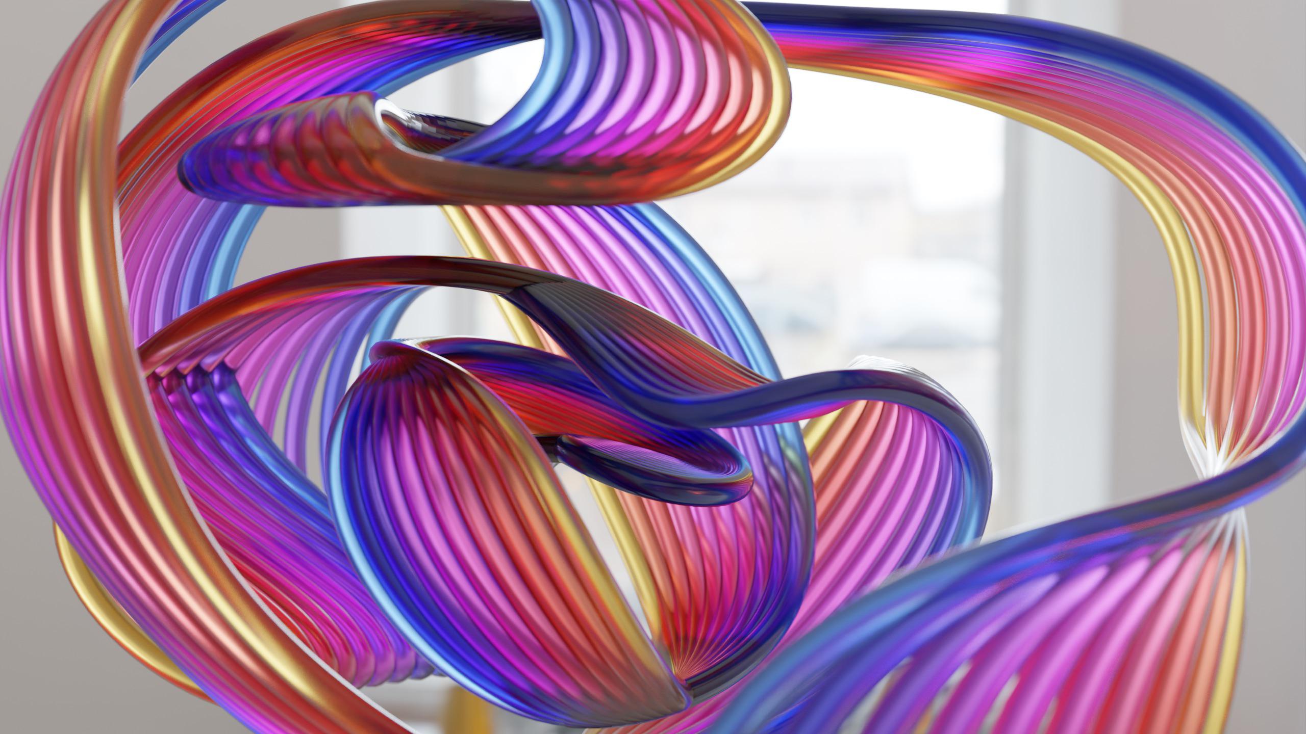 [2560x1440] Glass structure I made in Blender | Scrolller