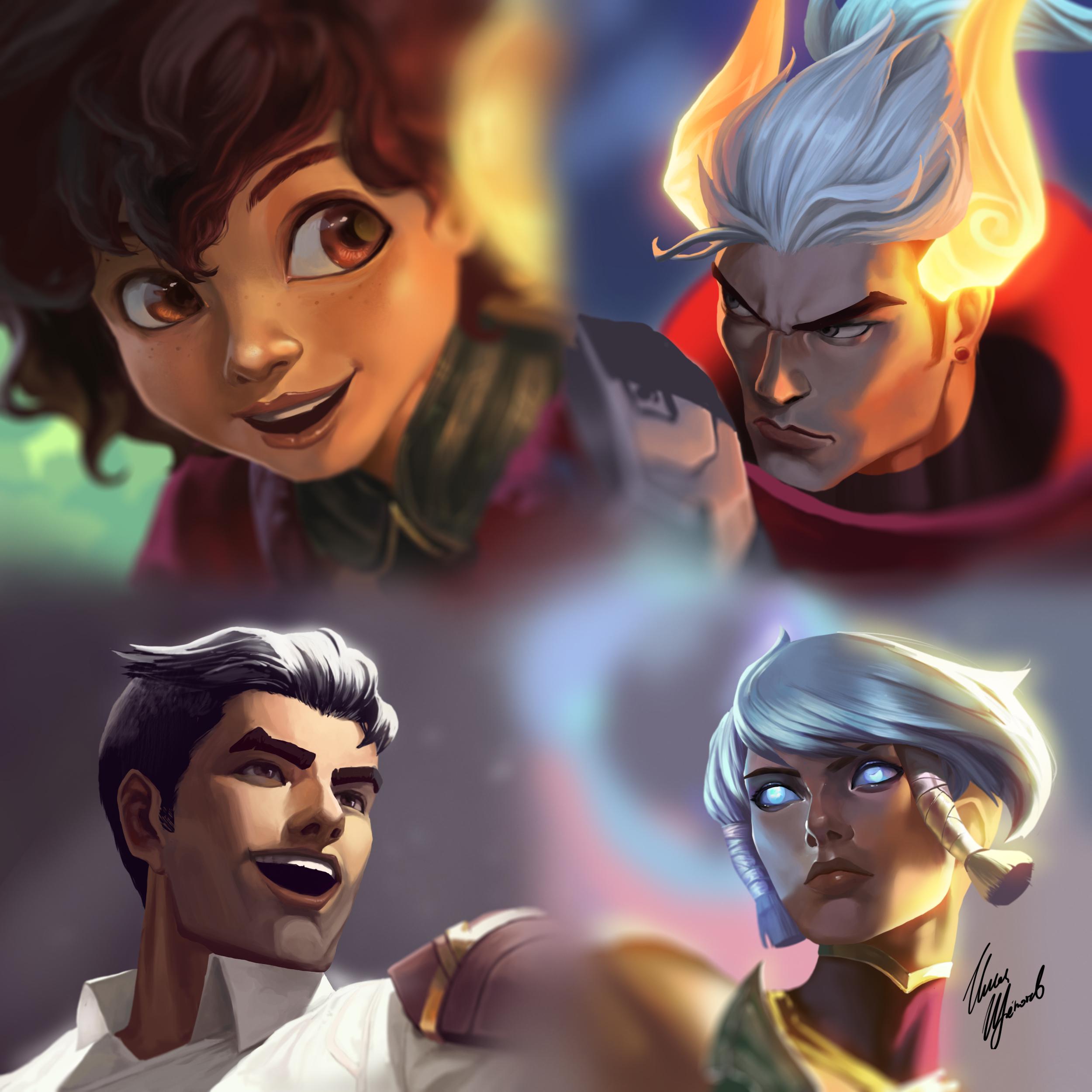 Splash art studies, Ilyafr0st, digital, 2025 | Scrolller