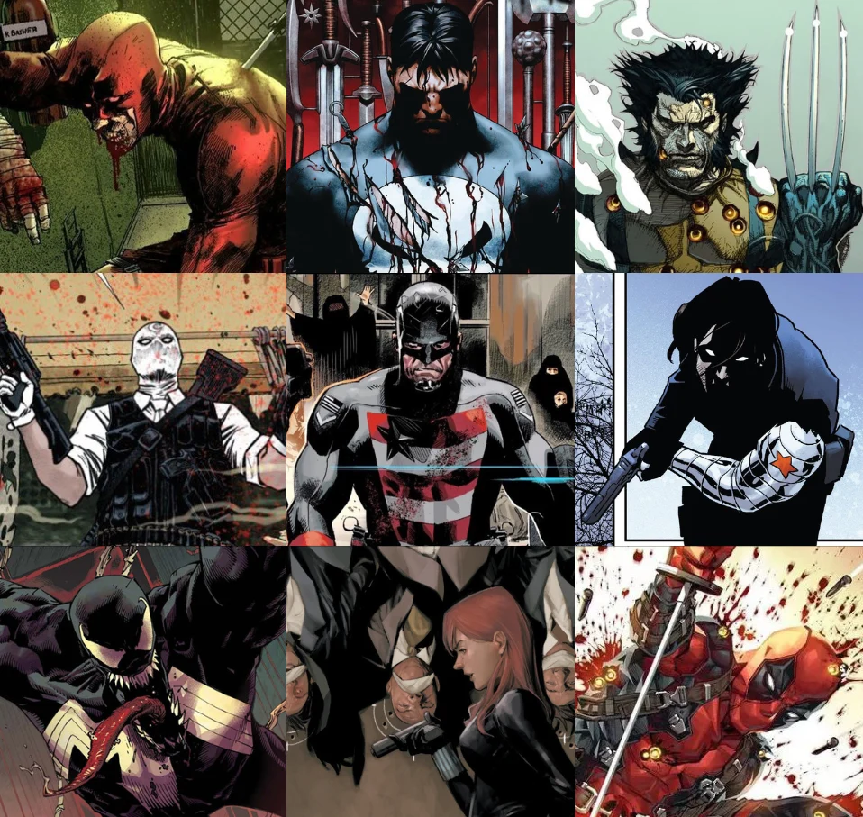 Rank these characters in terms of violence | Scrolller