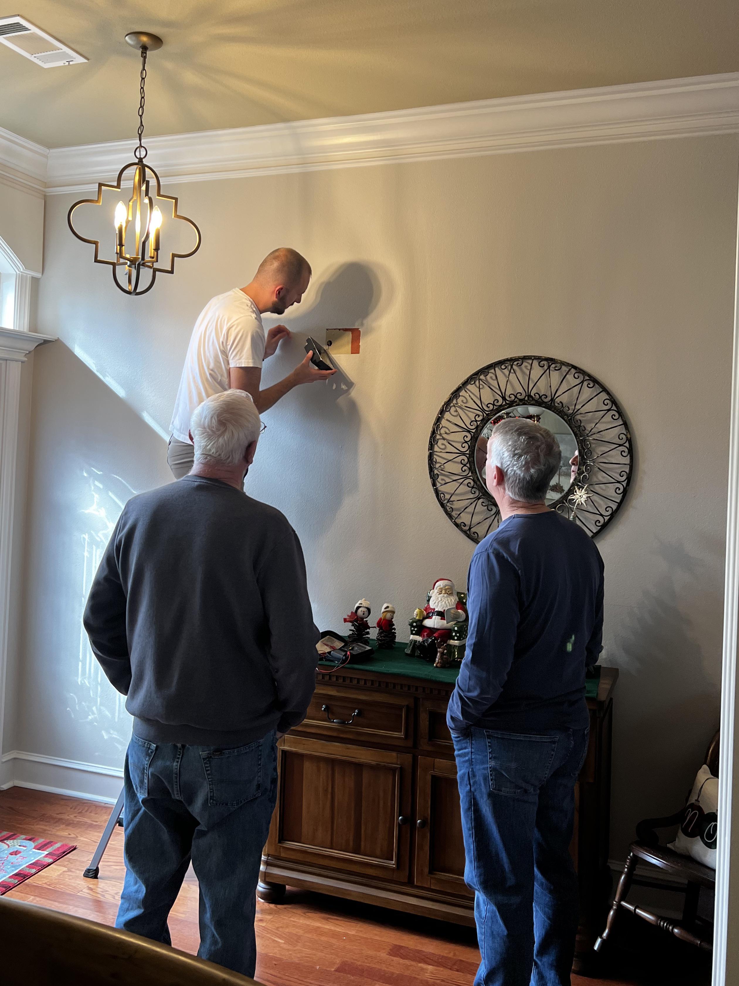 My dad and uncle checking my husband’s electrical work | Scrolller
