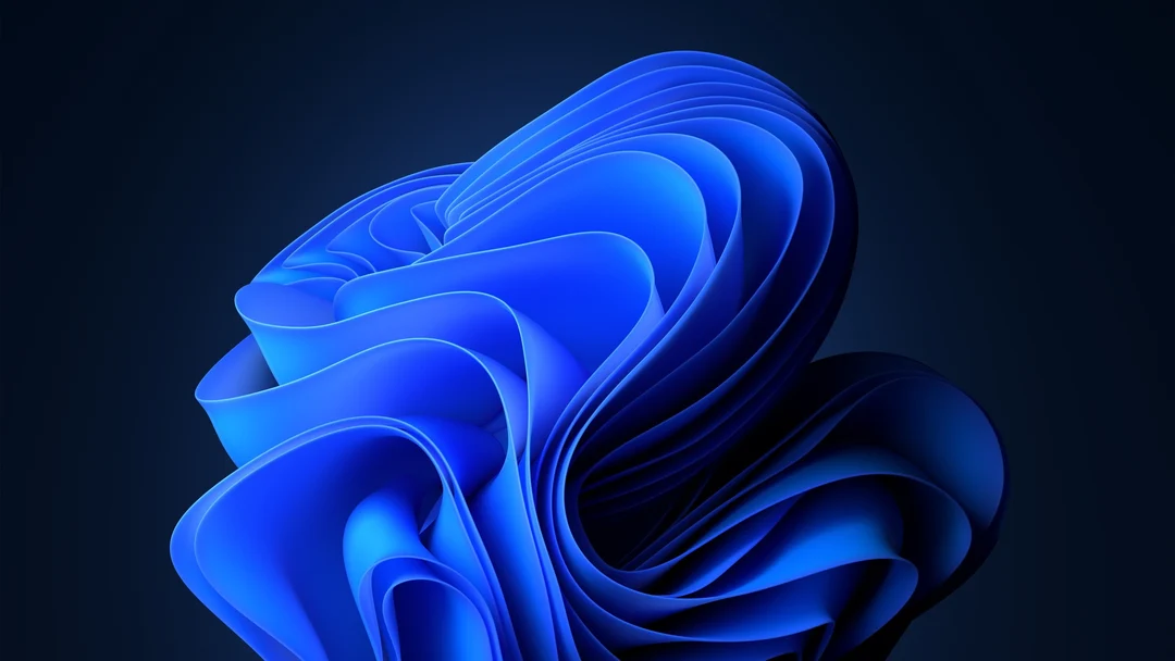 Windows 11 Abstract Dark Blue Bloom [1920x1080] | Scrolller
