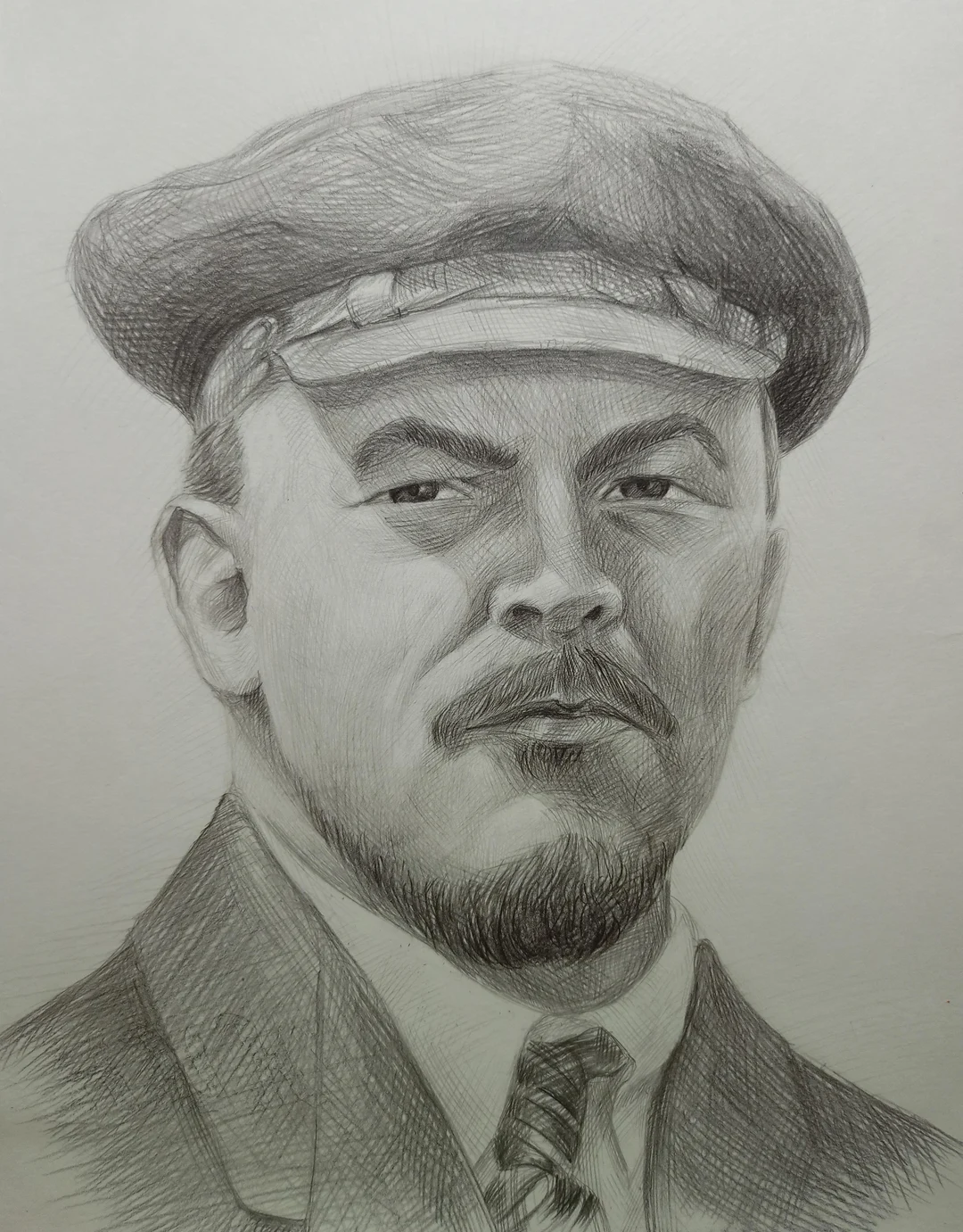 "Portrait of Lenin", me, pencil, 2022 | Scrolller
