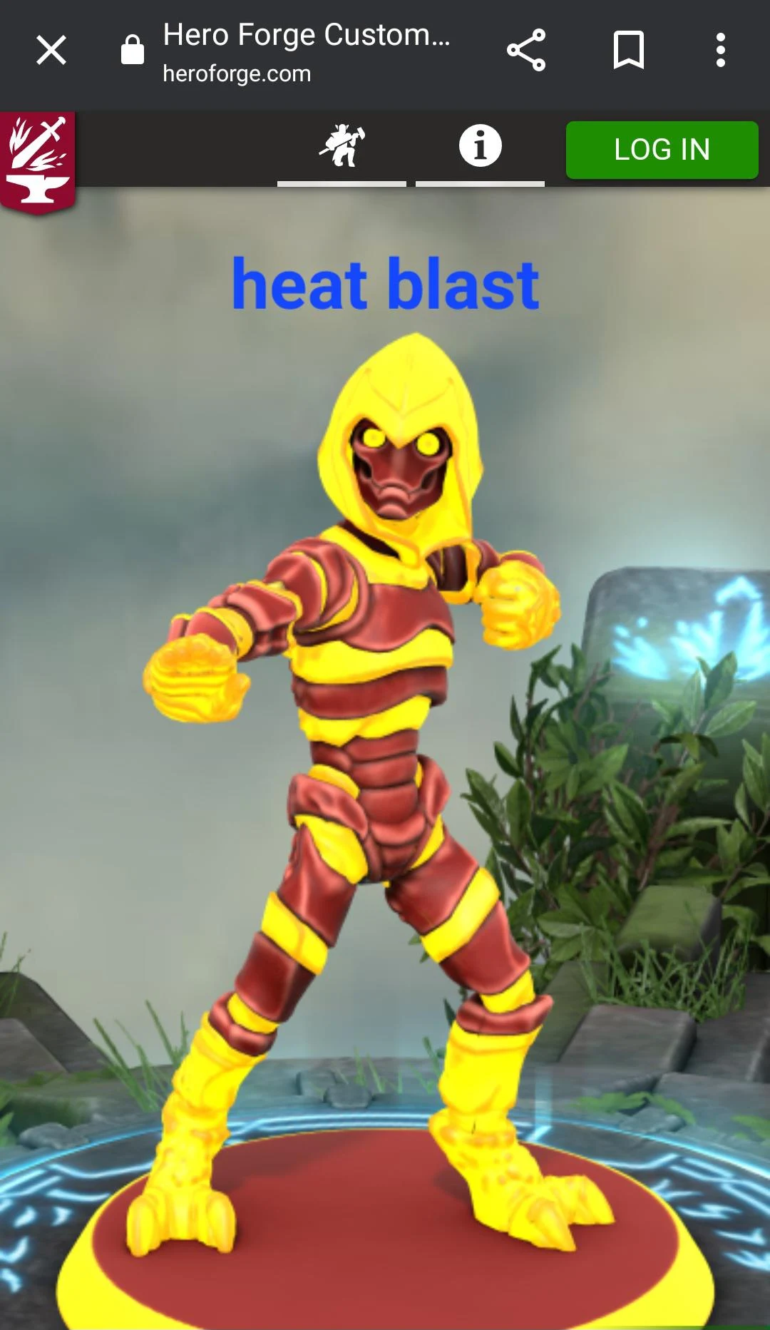 Attempted to create heatblast in here forge | Scrolller