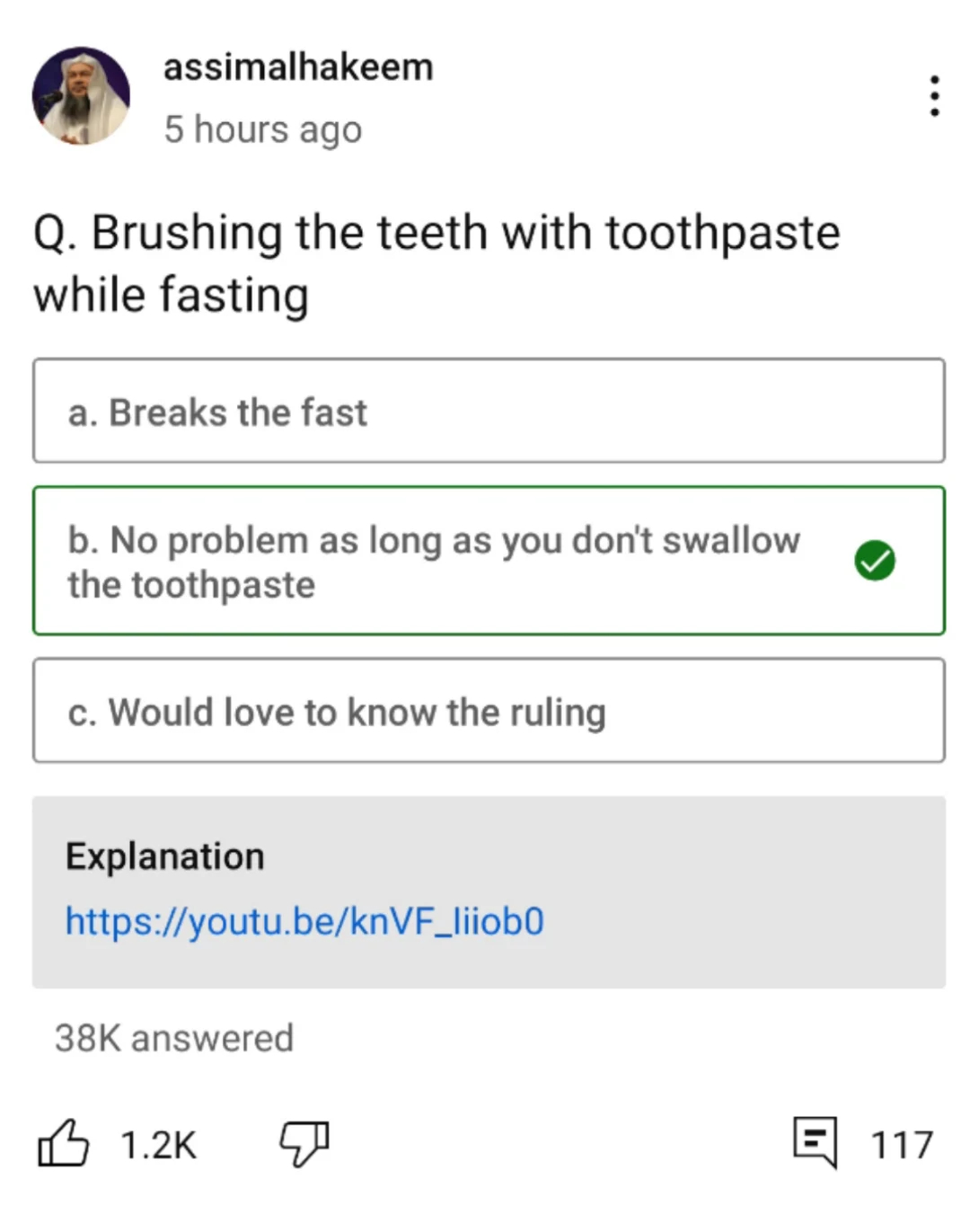 Brushing the teeth with toothpaste while fasting | Scrolller
