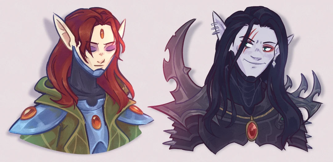 A couple of eldar with their hair down | Scrolller