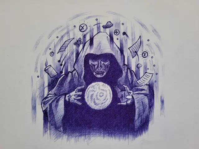Fortune teller, Me, Ballpoint pen on paper, 2022 | Scrolller