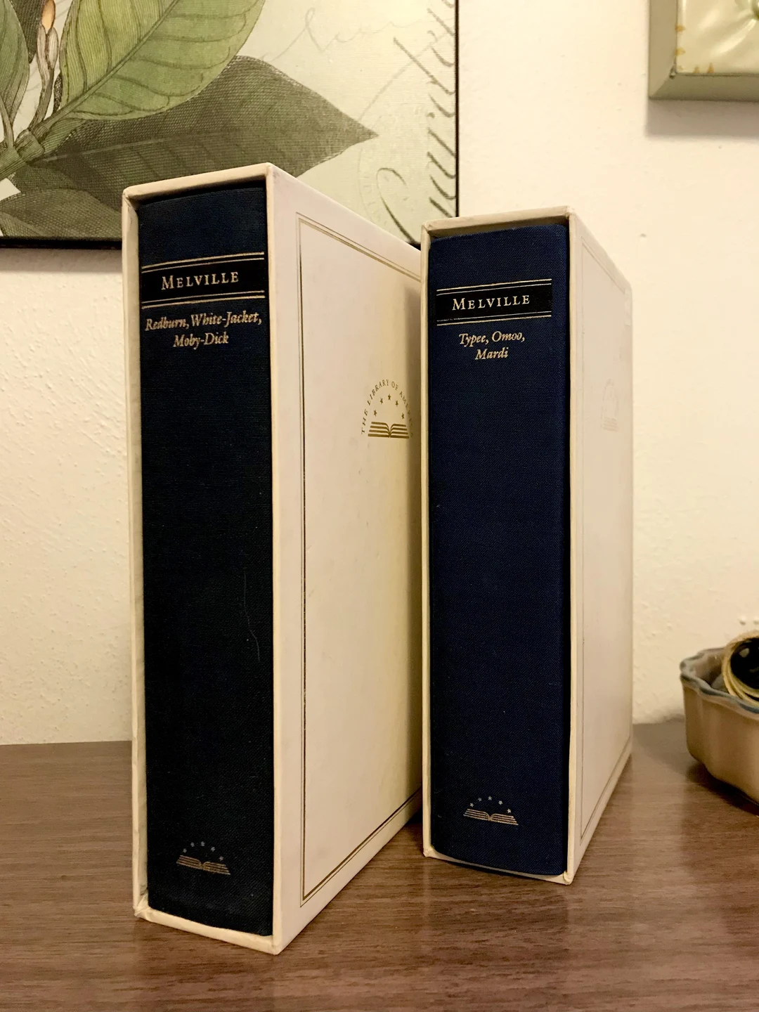 The Library of America Herman Melville slipcase volumes. | Scrolller