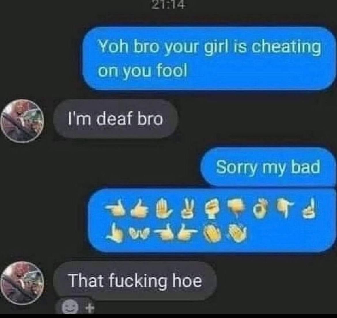 She's cheating | Scrolller