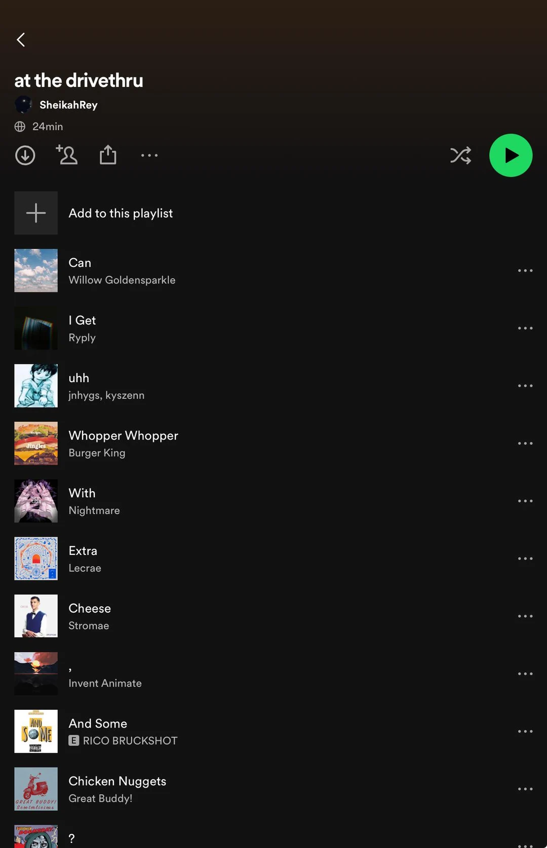 Spotify playlist | Scrolller