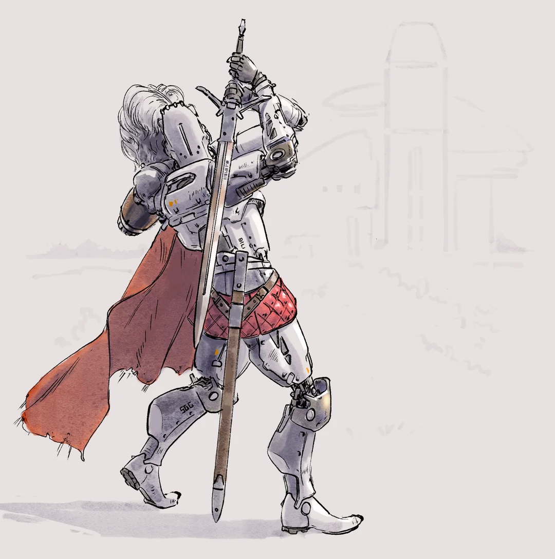 [OC] Cyborg that I drew. | Scrolller