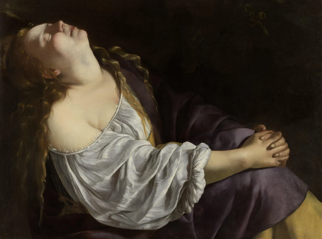 Artemisia Gentileschi - Mary Magdalene in Ecstasy (1620-1625) | Scrolller
