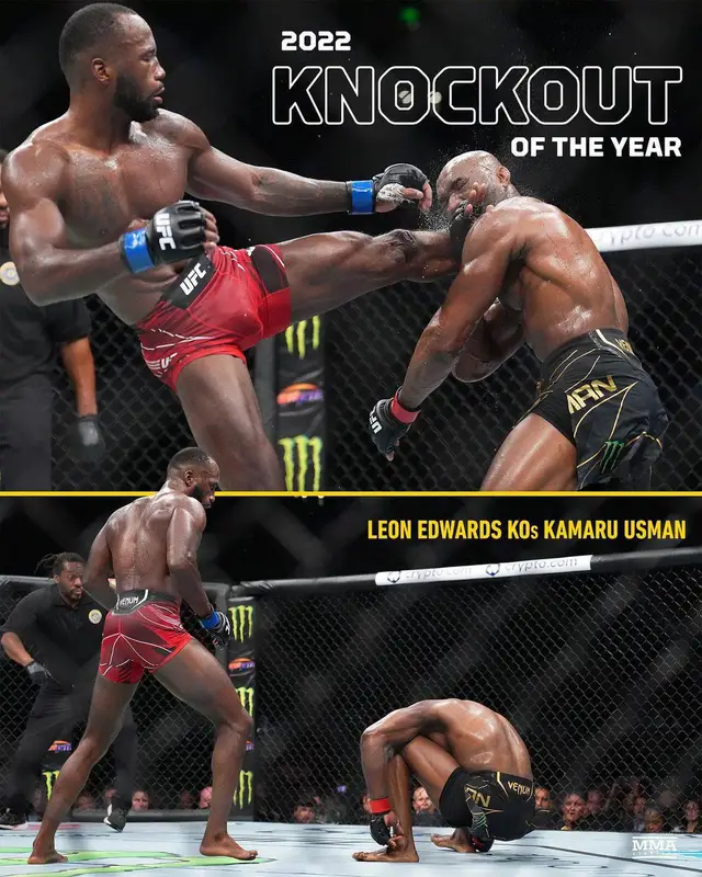 Leon Edwards landed the ’Knockout of the Year’ for 2022 | Scrolller