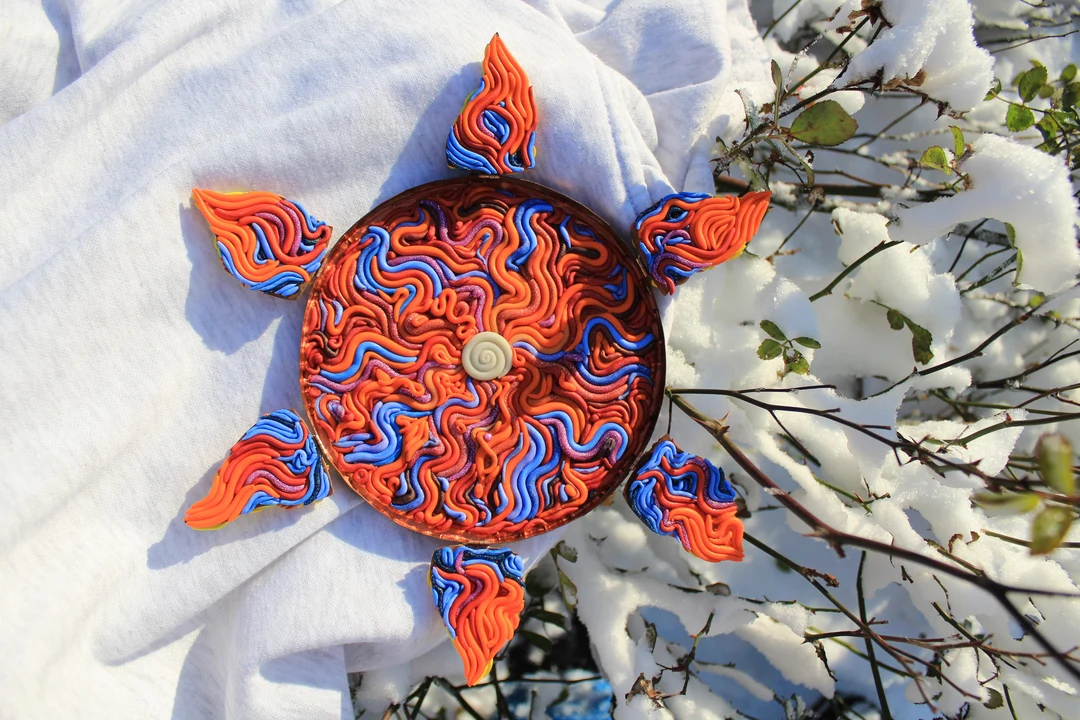 Sunlight, me, copper and polymer clay, 2023 | Scrolller