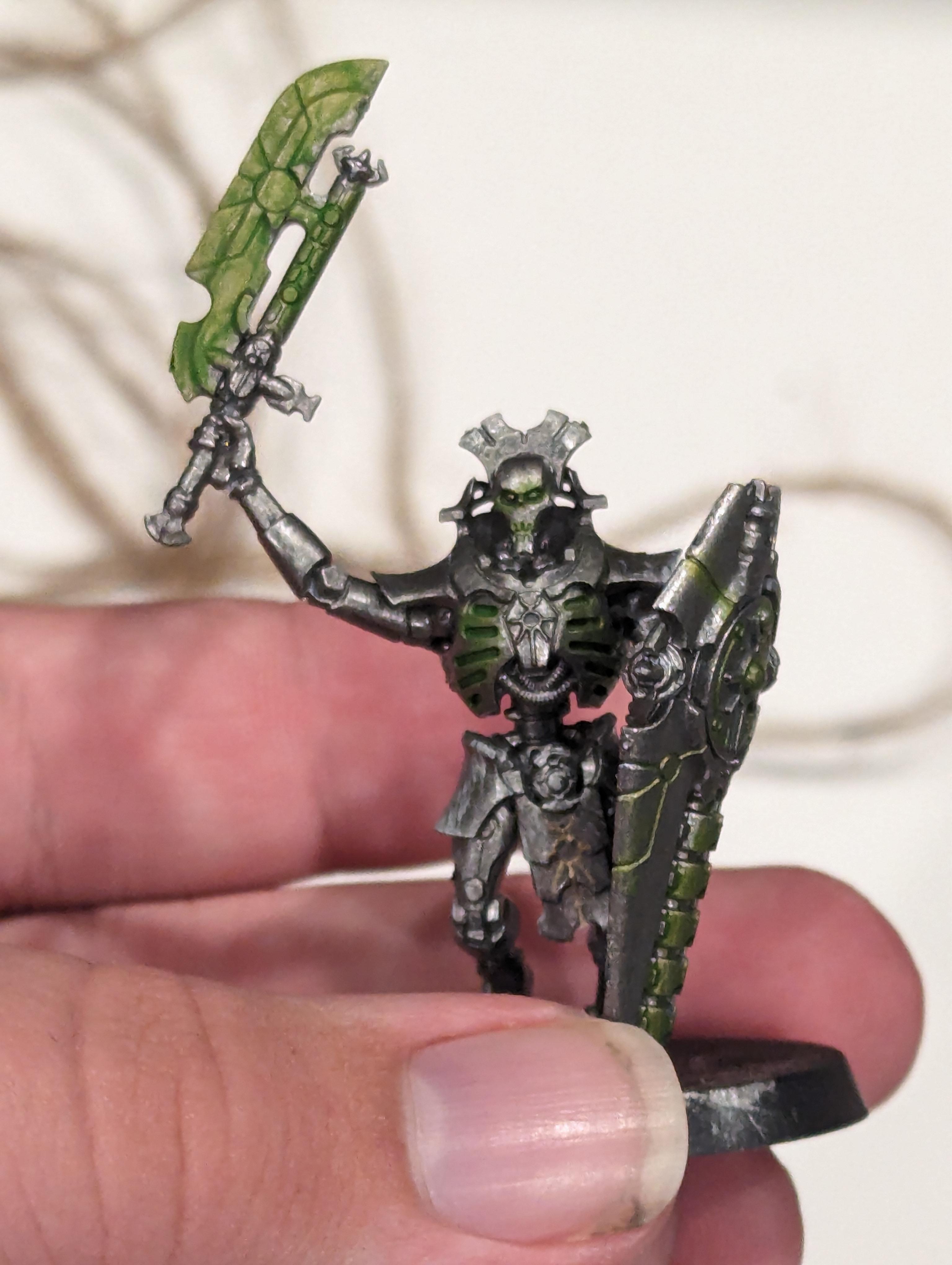 Painted some of my necrons, first time actually painting them semi properly, since I didn't have ...