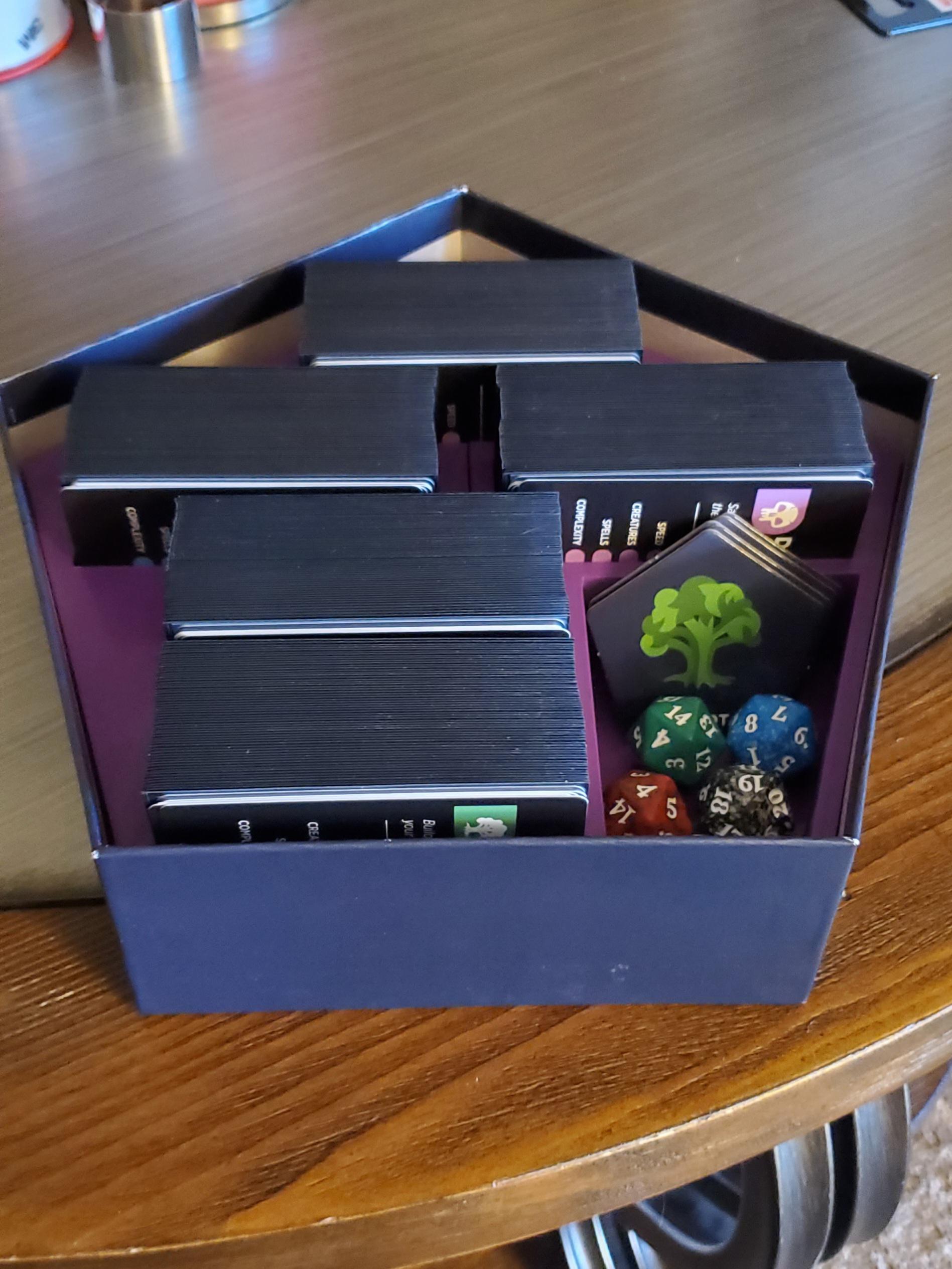 Game Night: Free For All insert didn't accommodate sleeved cards so I printed my own | Scrolller