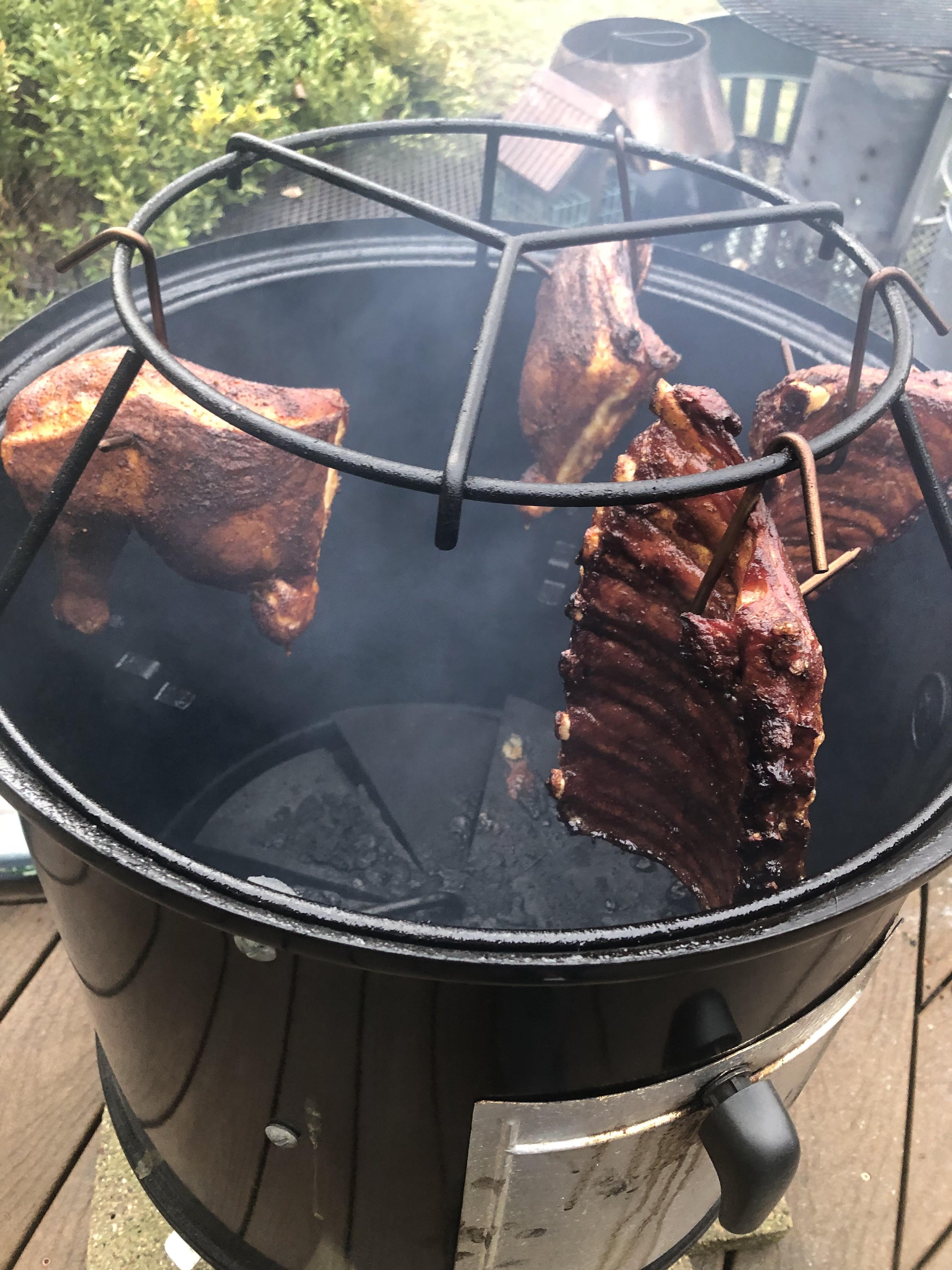 [homemade] Ribs and Chicken over charcoal. | Scrolller