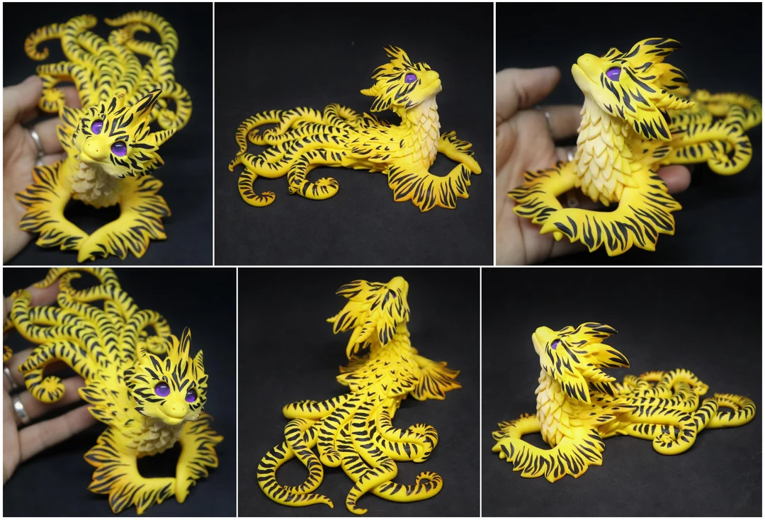 Dragoctopus-bumblebee, Me, polymer clay, 2023 | Scrolller