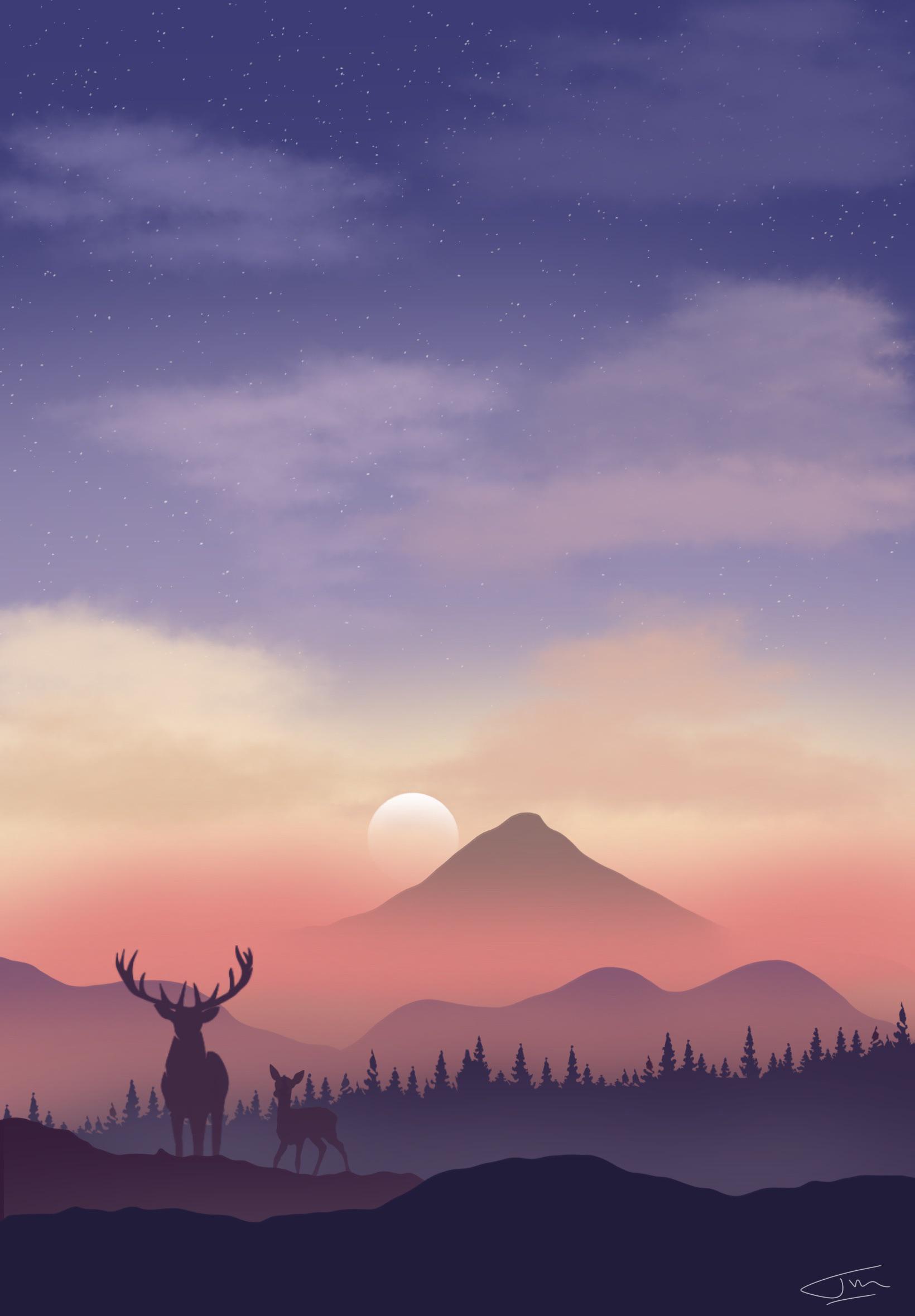 “Sunrise Mist”, me, digital, 2022 | Scrolller