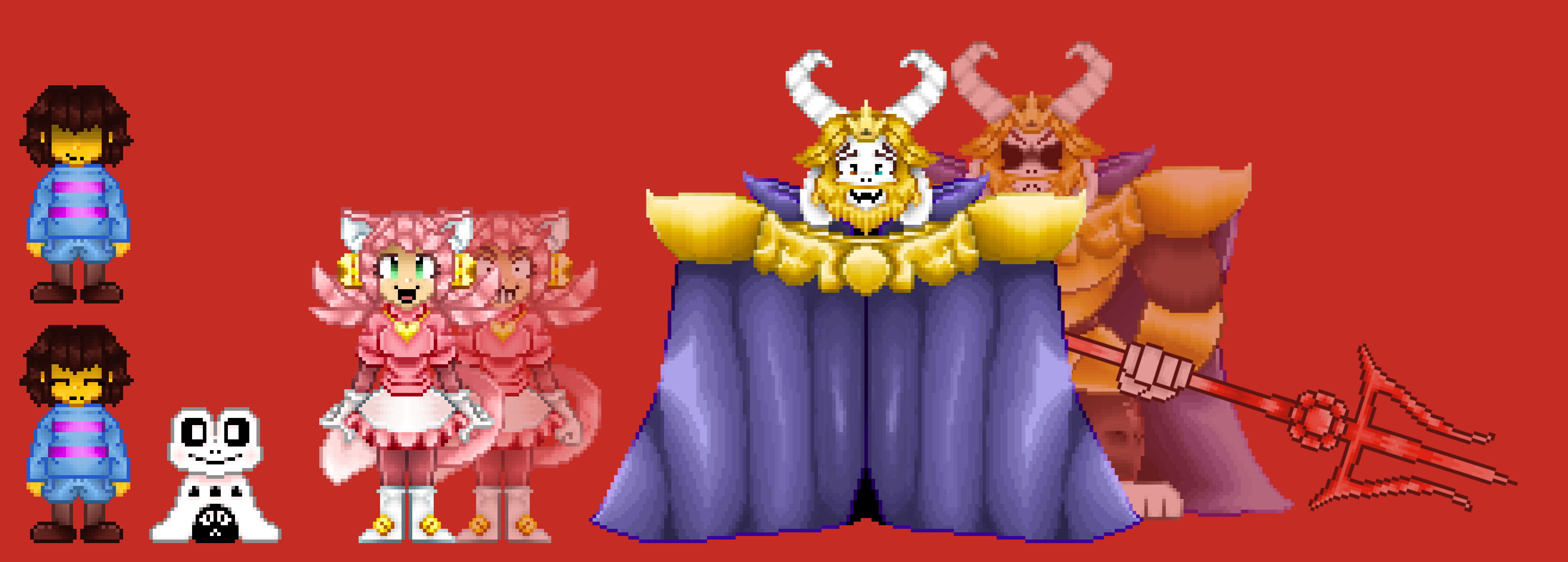 Any ideas of undertale characters to sprite next? | Scrolller