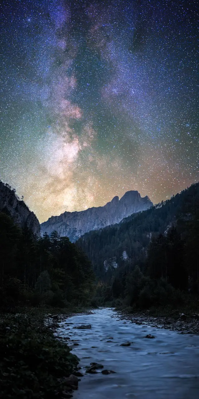 Starry night in the austrian alps [OC] [1920x960] | Scrolller