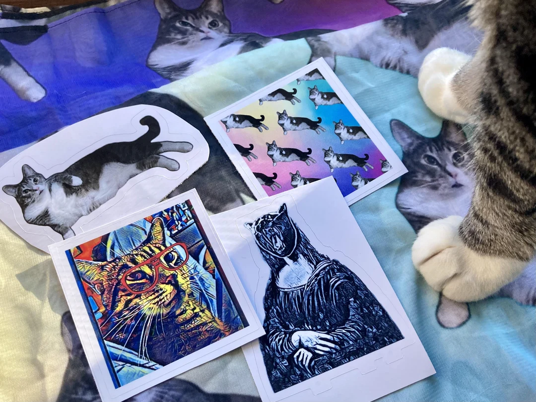 Stickers of my Cats - toe beans not included. | Scrolller