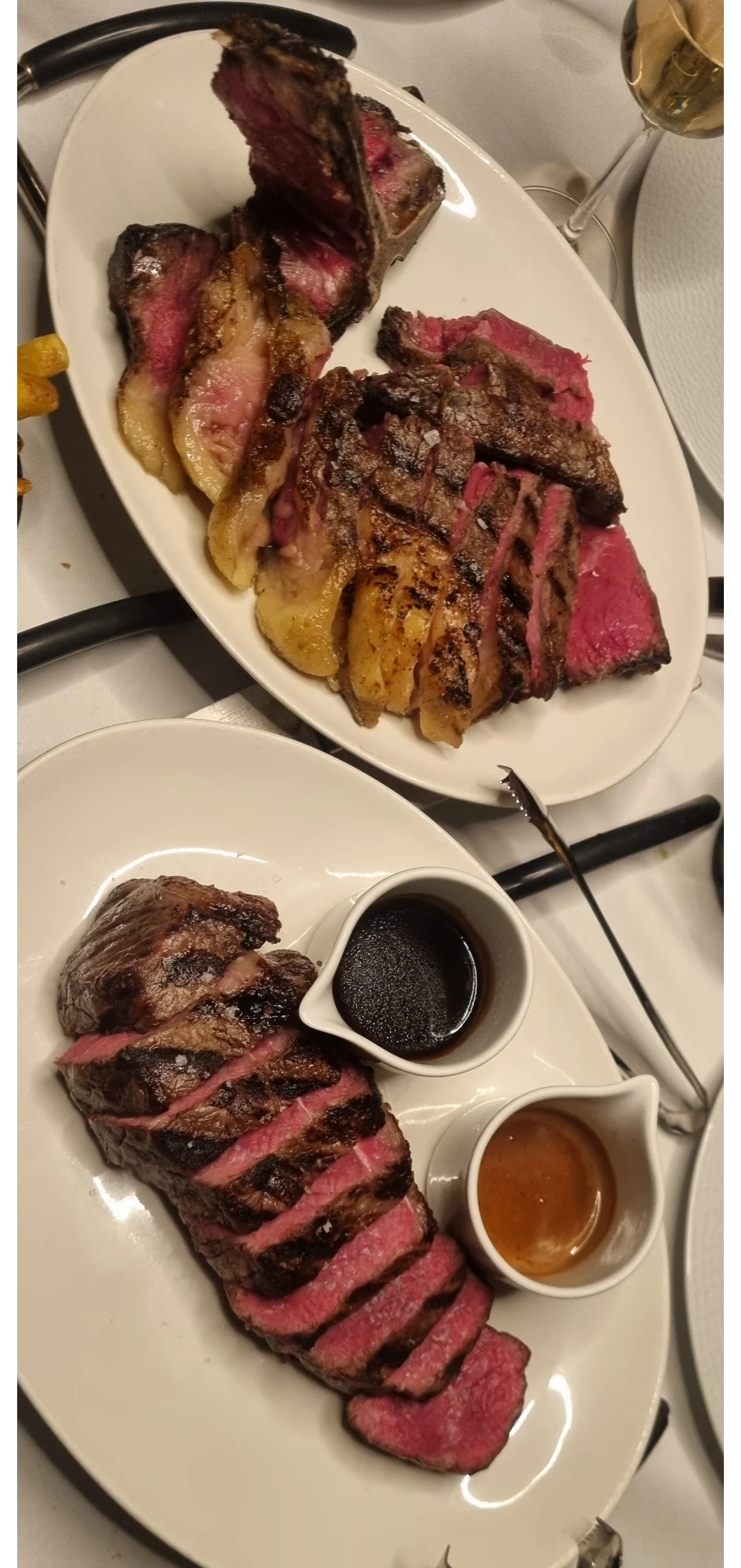 Dry Aged Porterhouse (T-Bone) and a USDA Prime Strip. | Scrolller