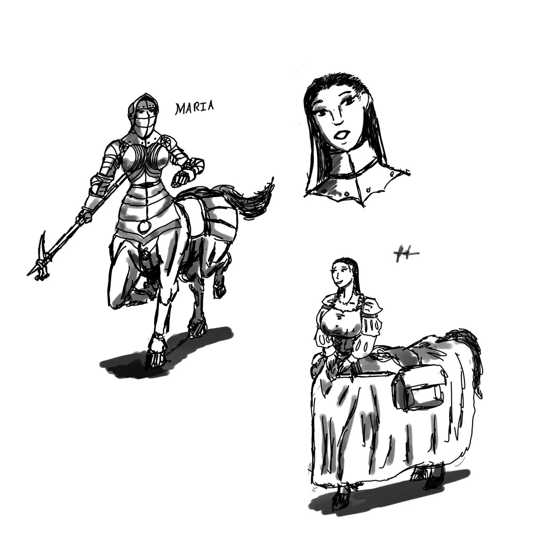 Fantasy Landsknechts: Maria - Next in my Fantasy Landsknecht characters, Maria the Centaur ...