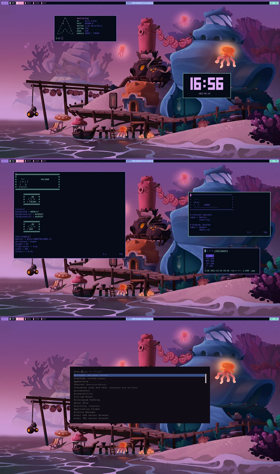 [BSPWM] first.. | Scrolller