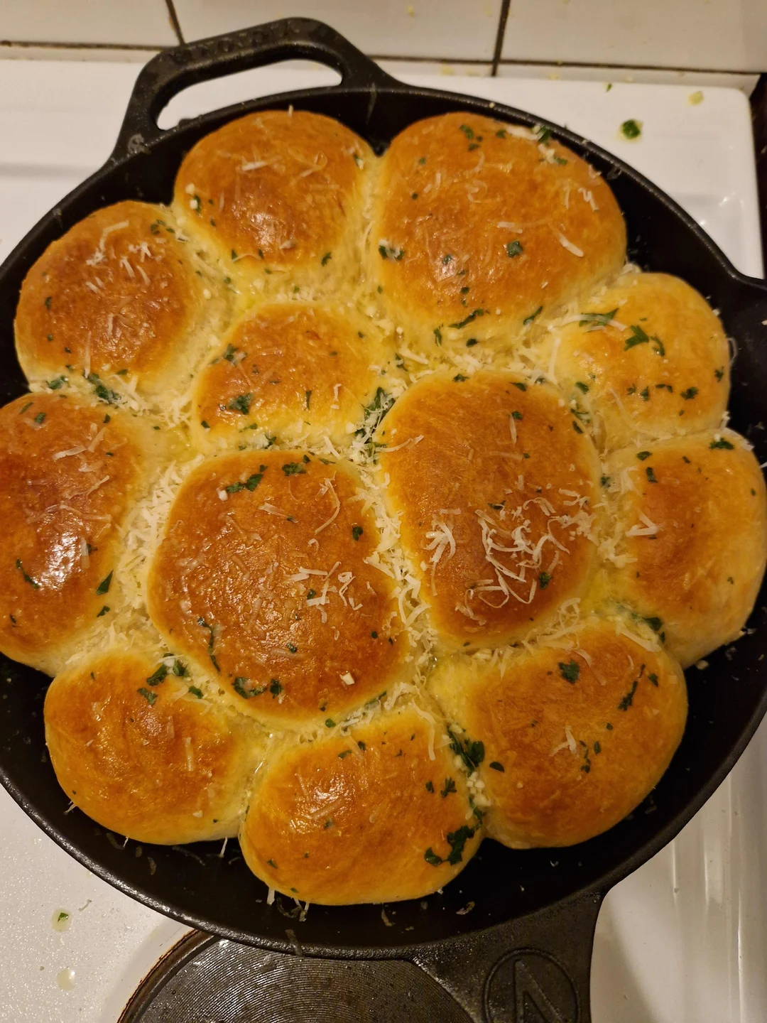 First time making bread rolls and decided to use my new skillet for it | Scrolller