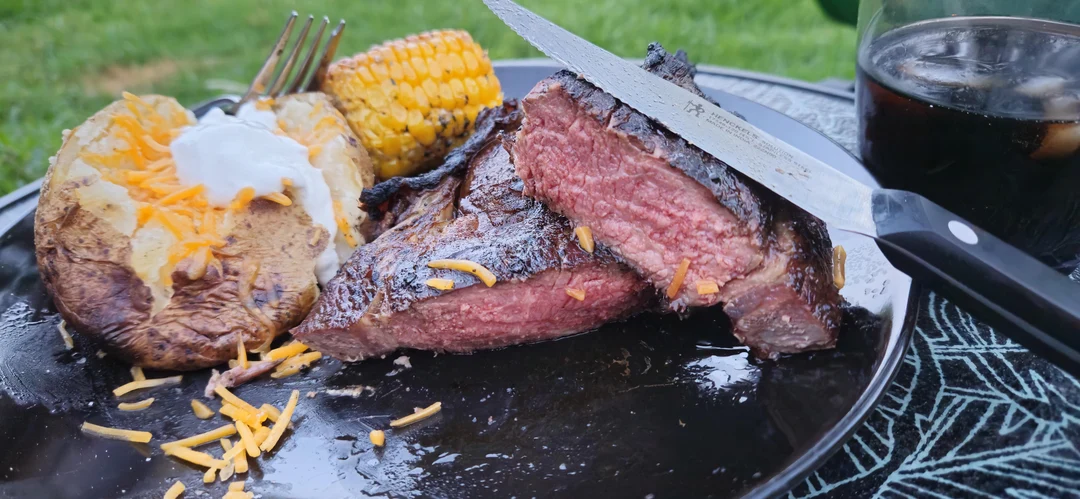 Delicious ribeye, perfect medium rare? | Scrolller