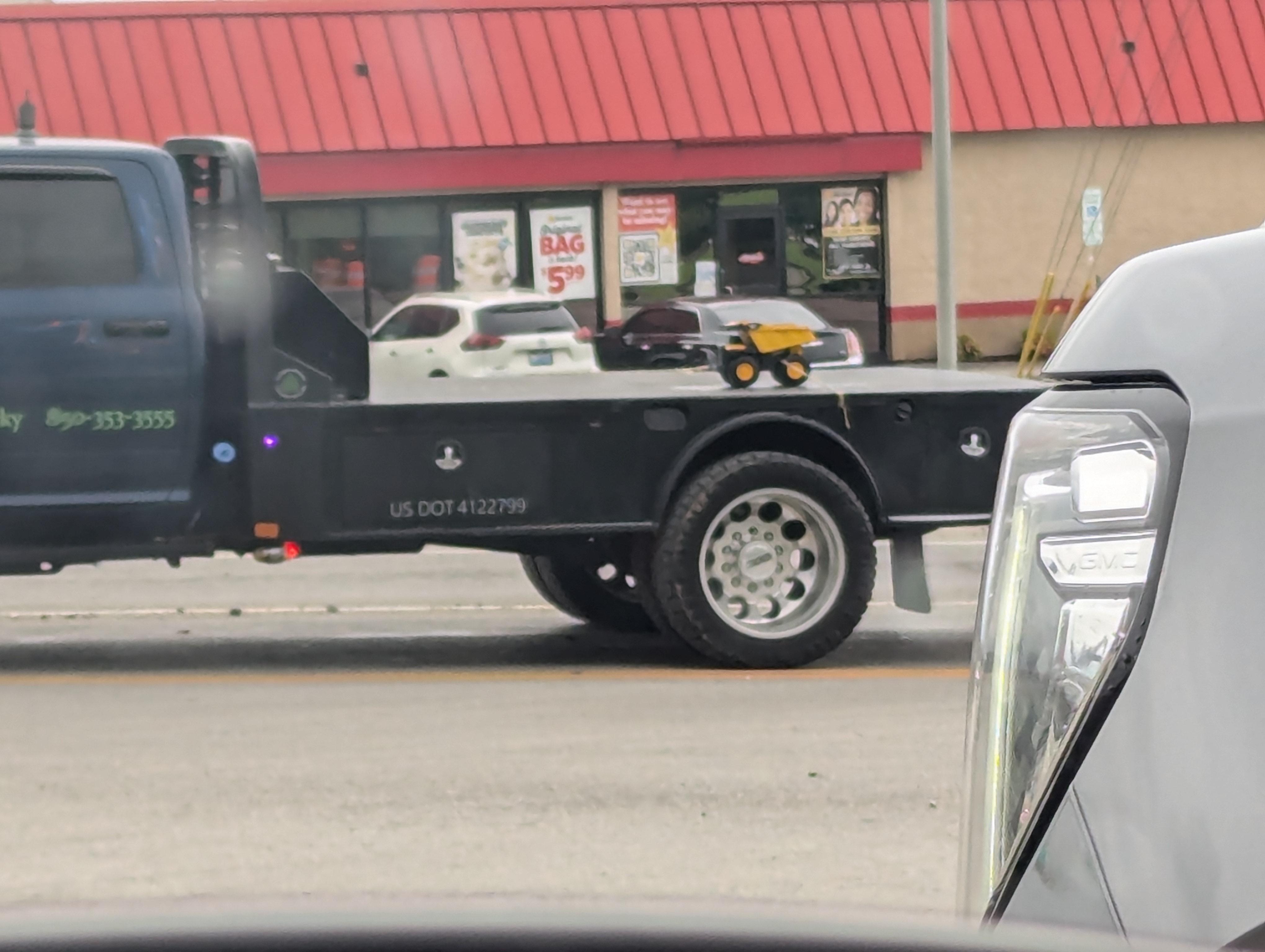 Truck Towing A Super Mini Dump Truck. | Scrolller