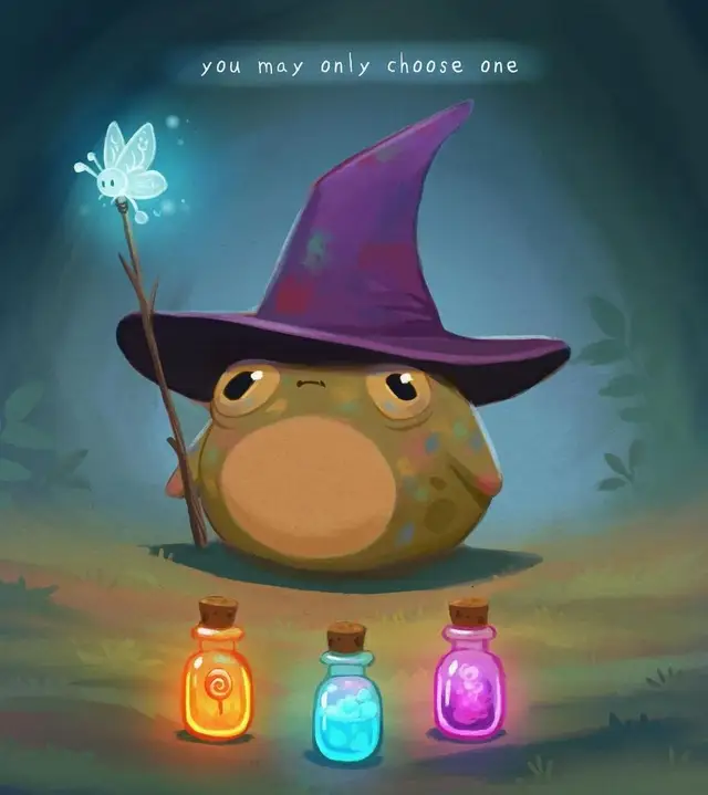 Tiny frog wizard | Scrolller
