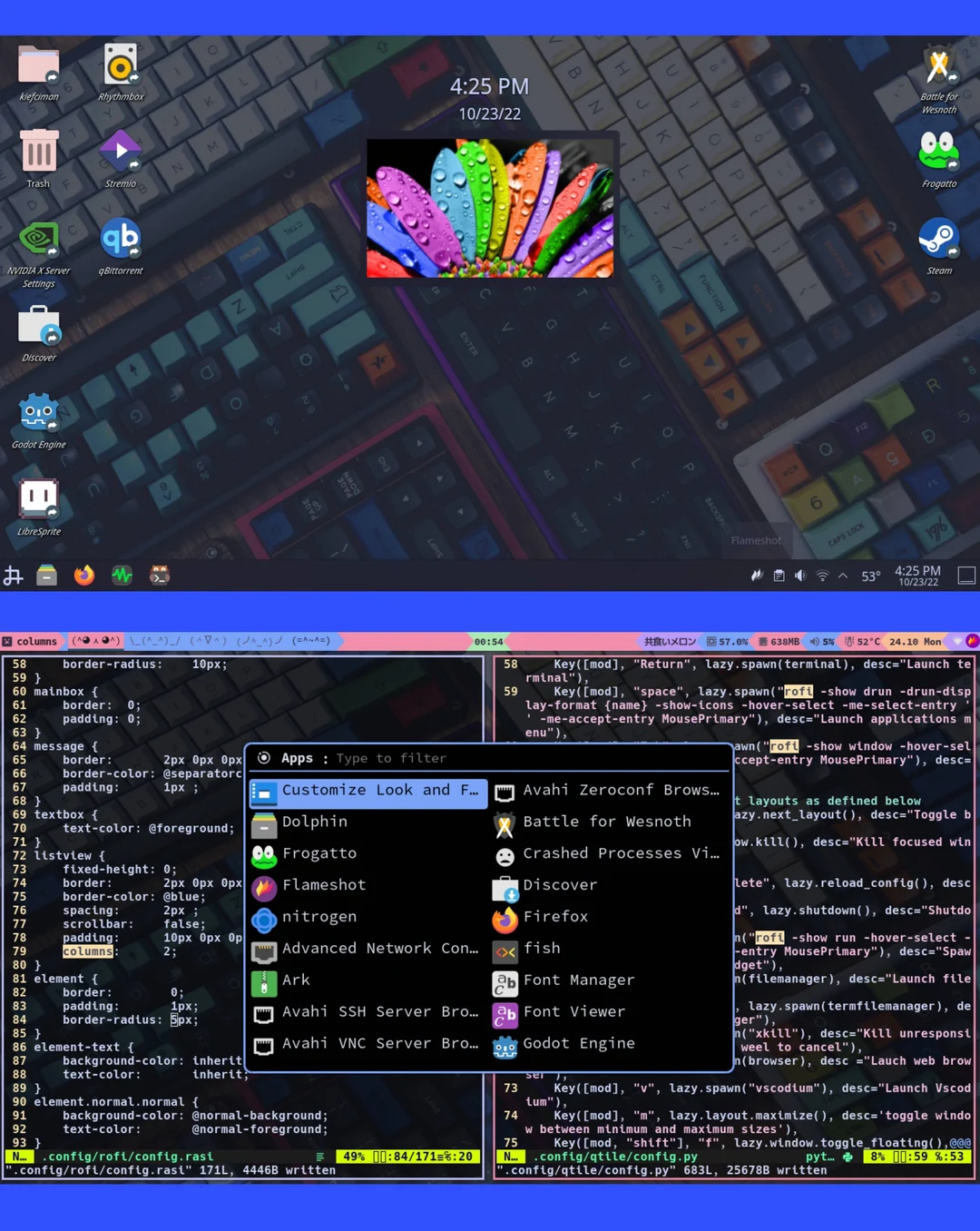 [KDE PLASMA vs QTILE] Choose your fighter | Scrolller