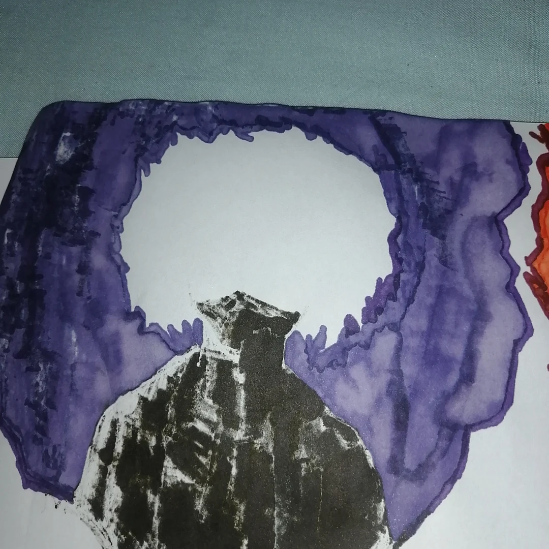 Cool result of marker bleeding, me, traditional, 2023 | Scrolller