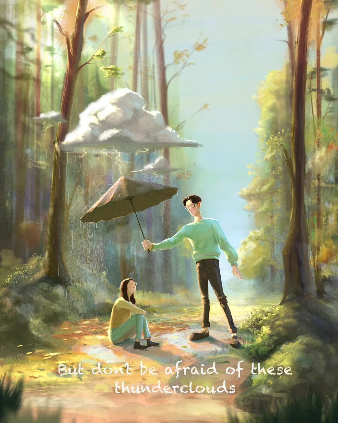 Thunderclouds by artist Regis Lee | Scrolller