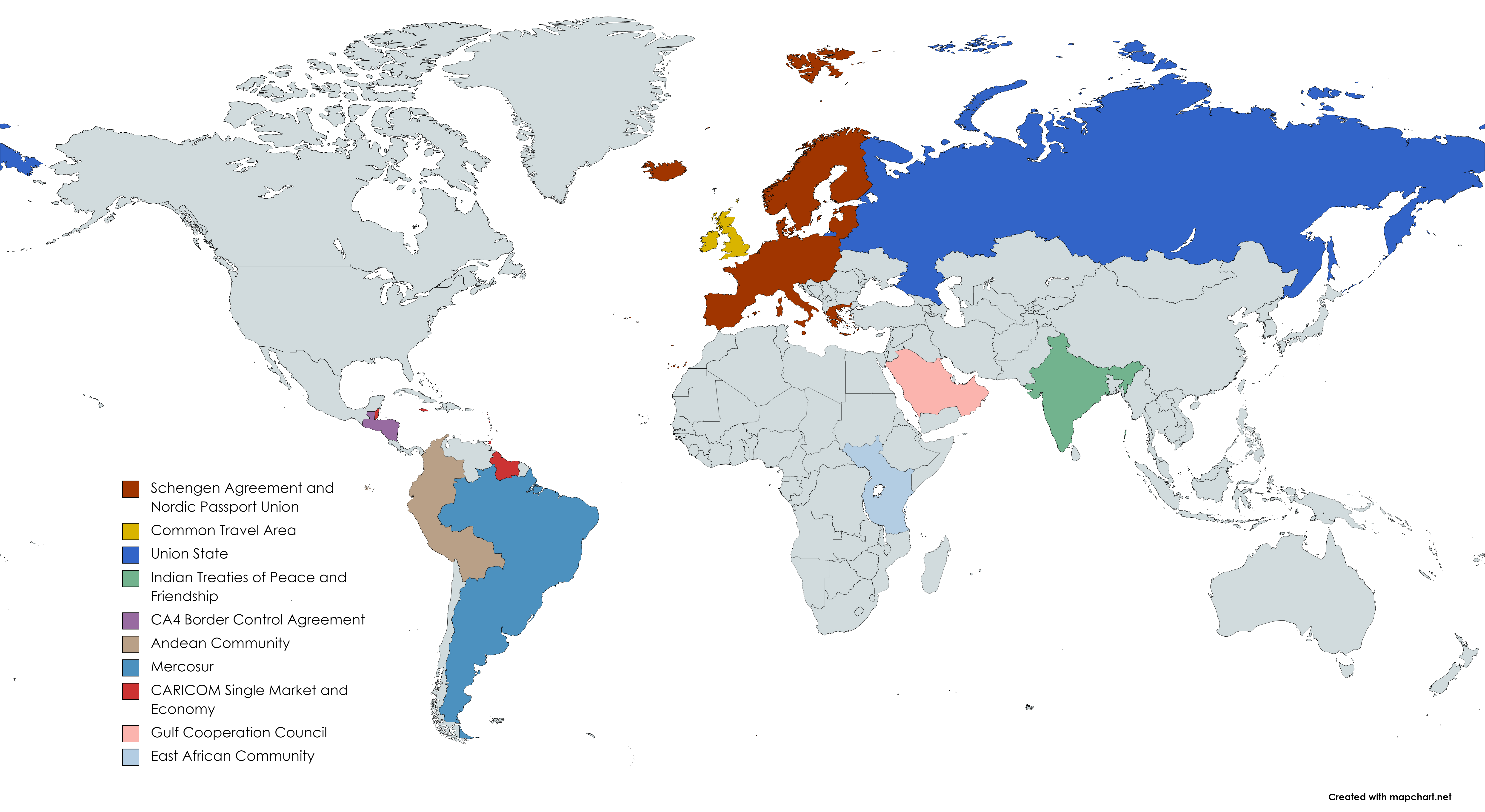 Map of mutual free migration zones | Scrolller