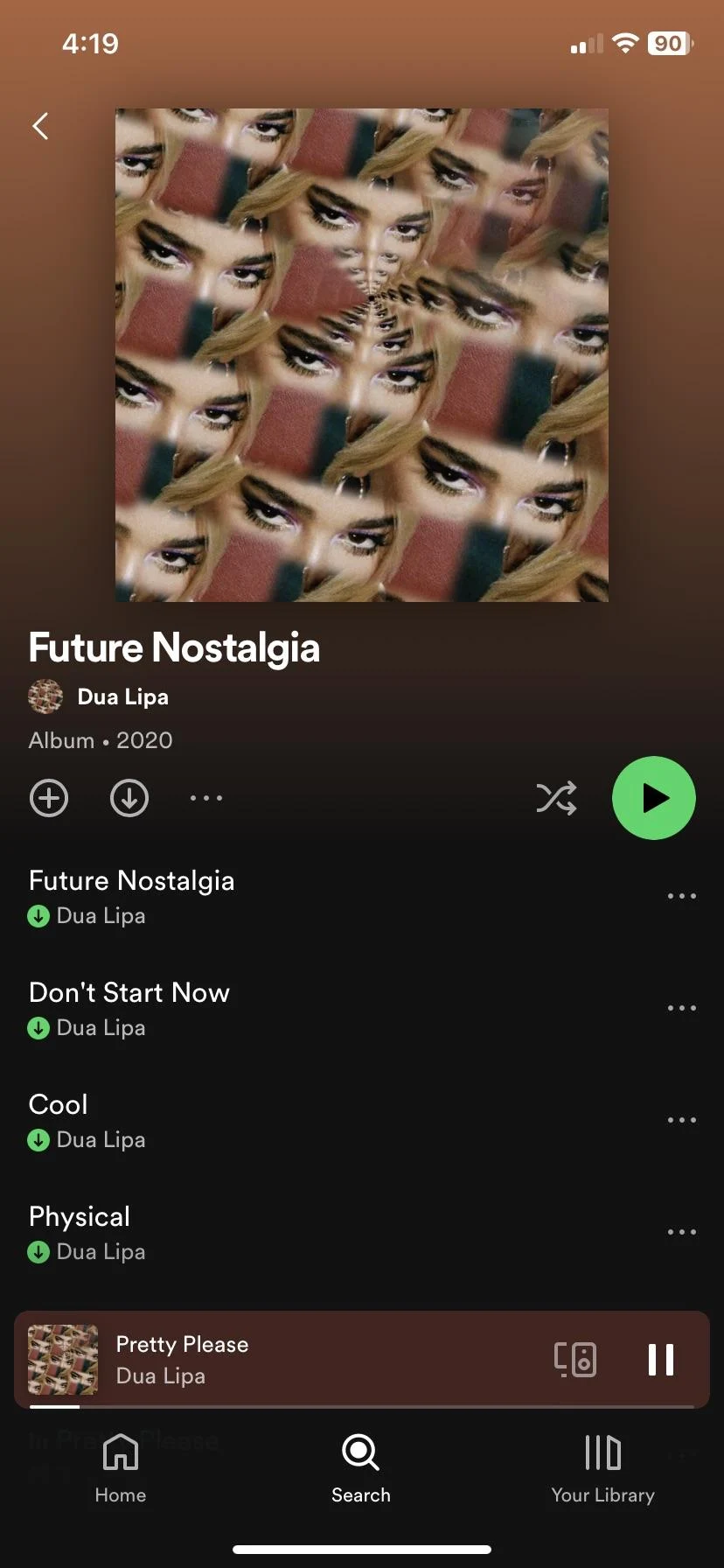 Anyone else notice the change of the future nostalgia cover !? | Scrolller