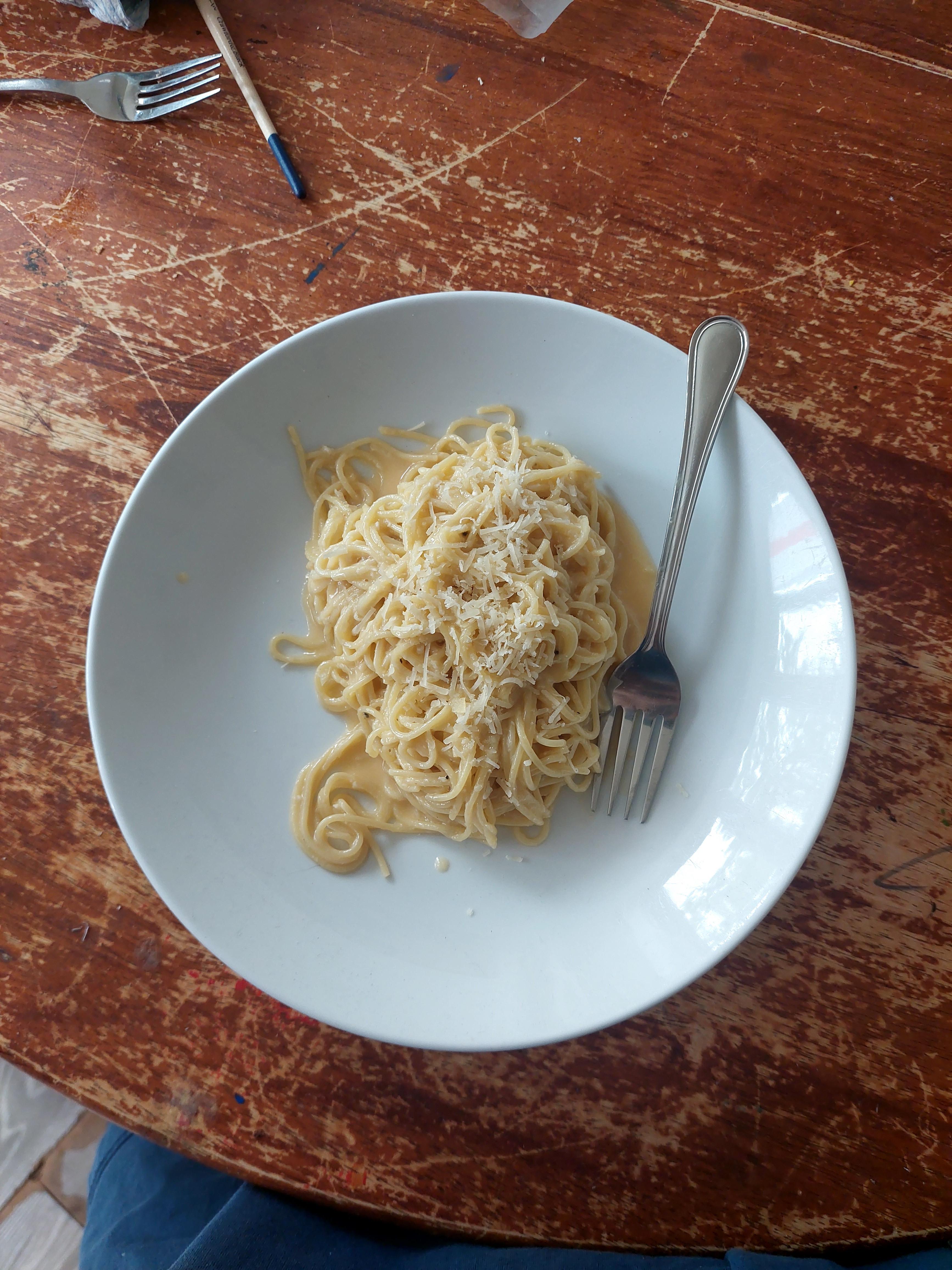 [Homemade] Egg and Cheese pasta | Scrolller