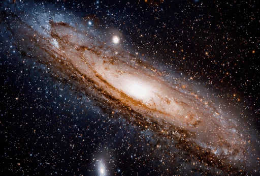 made a 3d animation from an image of Andromeda I captured to emphesize it's true shape OC OC ...