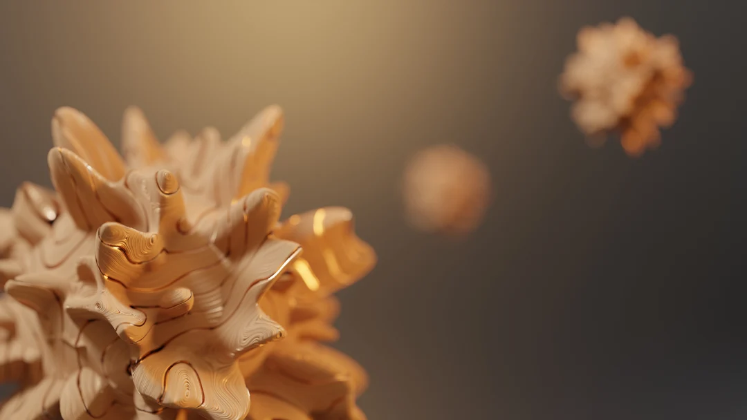 [7680x4320] Abstract Molecule | Scrolller