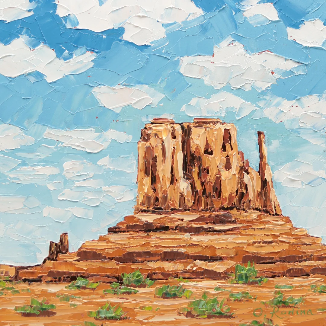 Monument Valley, Olga Rodina, Oils, 2023 | Scrolller