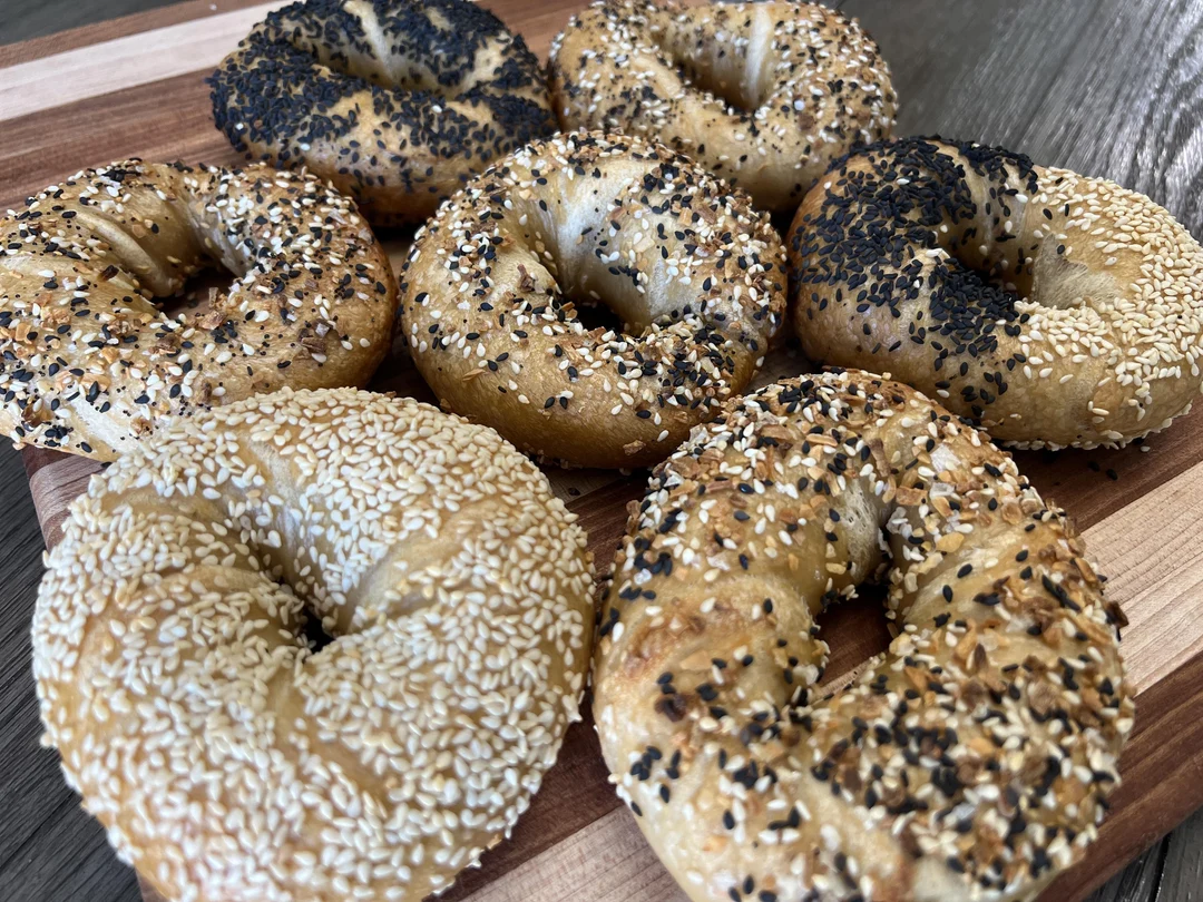 How long do you keep your bagels upside down on bagel boards in the oven? | Scrolller