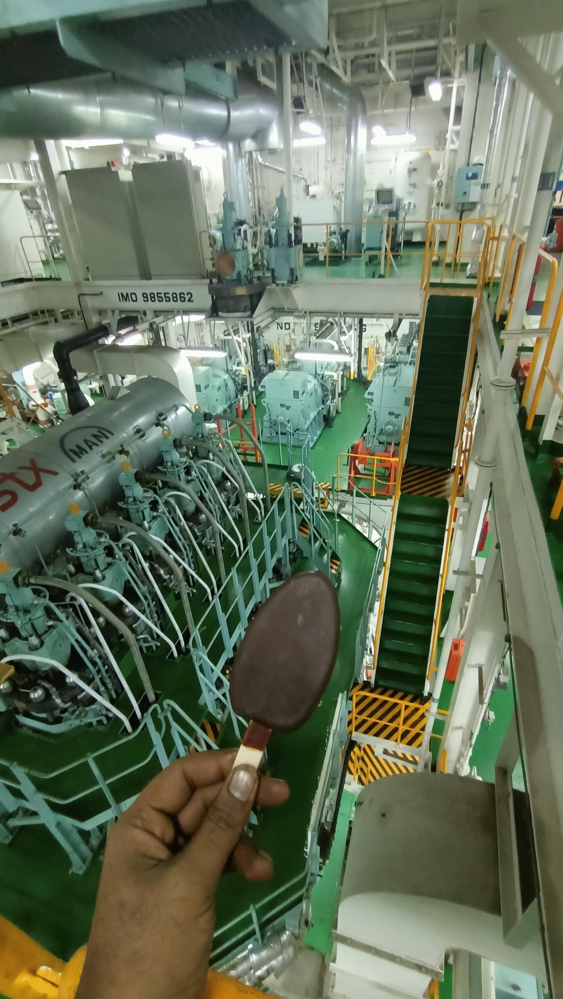 View from my office ECR - Ship Engine room | Scrolller
