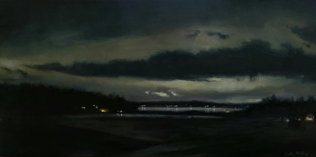 Cloudy night, ArtsyKate, oils, 2024 | Scrolller